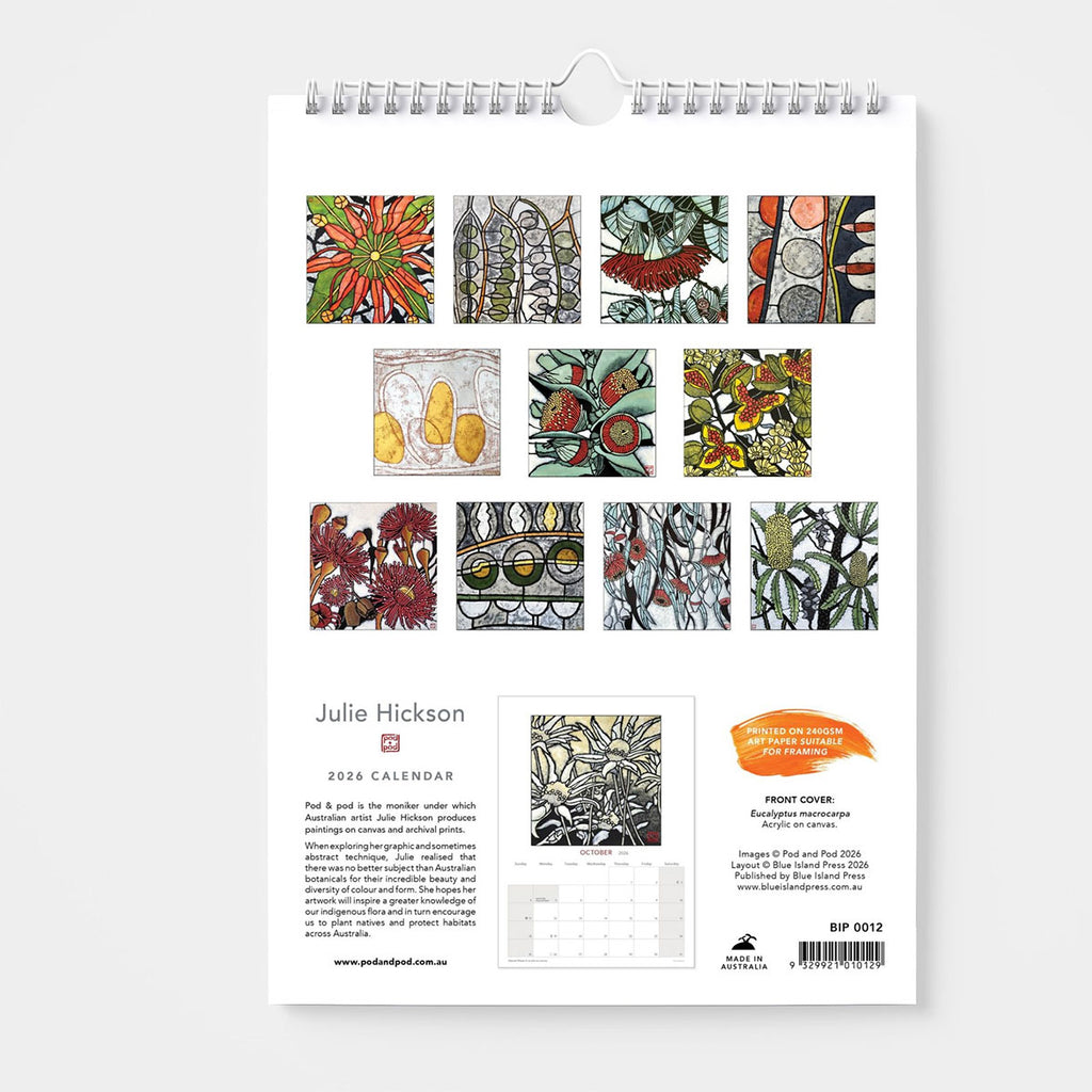 2026 Calendar Julie Hickson - Blue Island Press – National Museum Australia