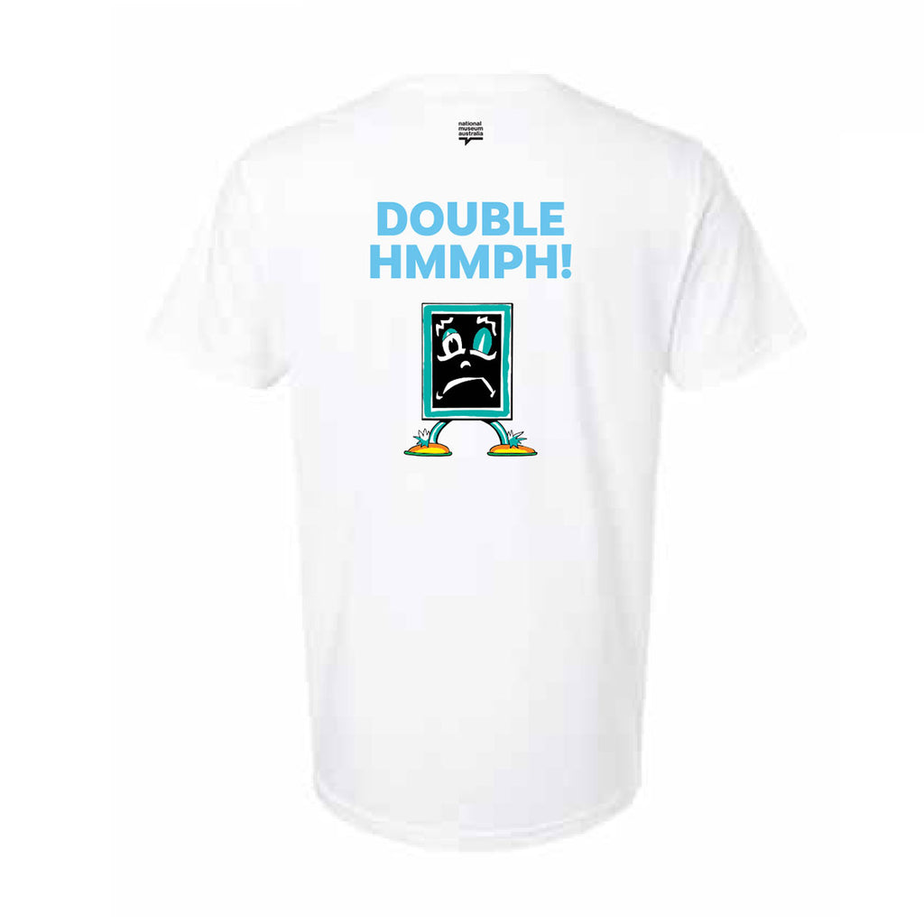 T-shirt Hmmph! Blackboard White – National Museum Australia
