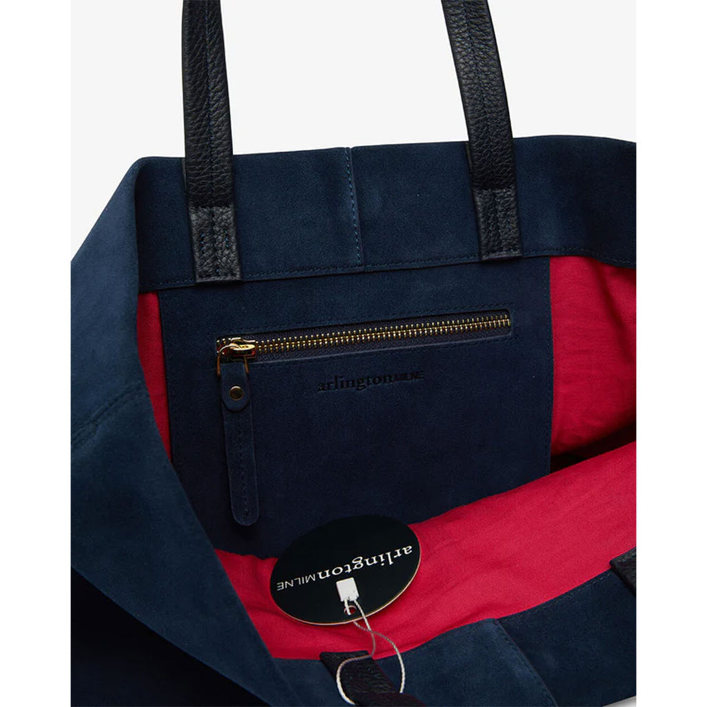 Tote Am Claudia LRG Navy Suede - Arlington Milne – National Museum ...