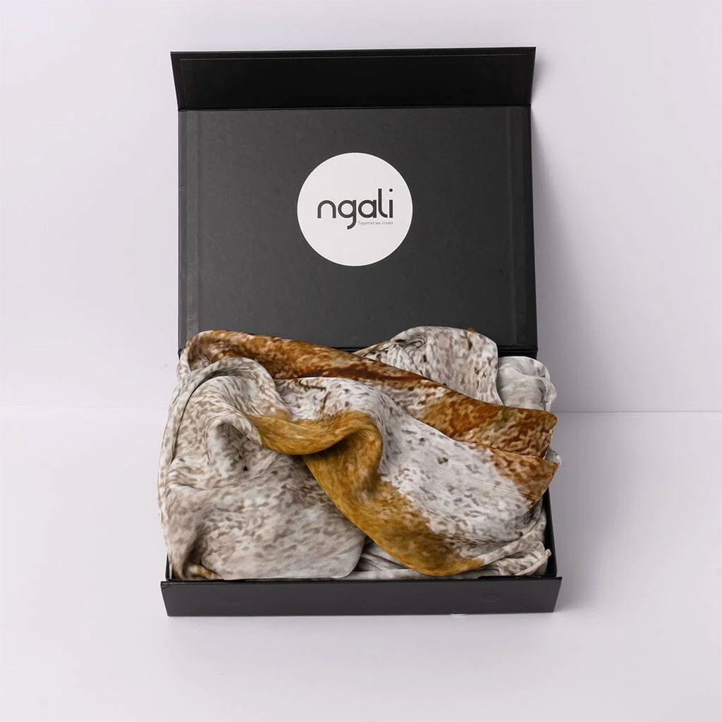 Scarf Ghost Gum Silk Scarf 180cm x 100cm - Ngali – National Museum ...