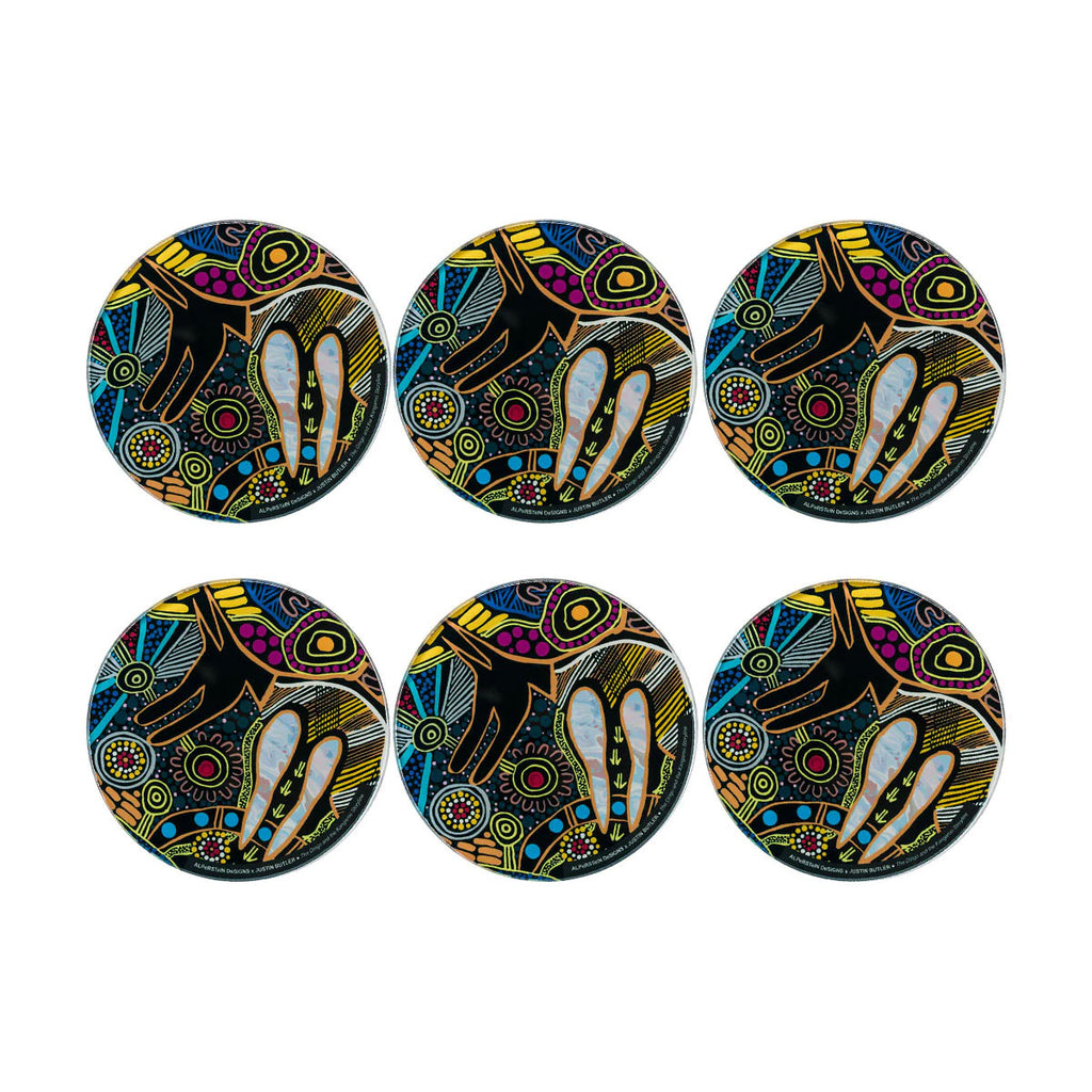 Glass Coaster Set Justin Butler - Alperstein Designs – National Museum ...