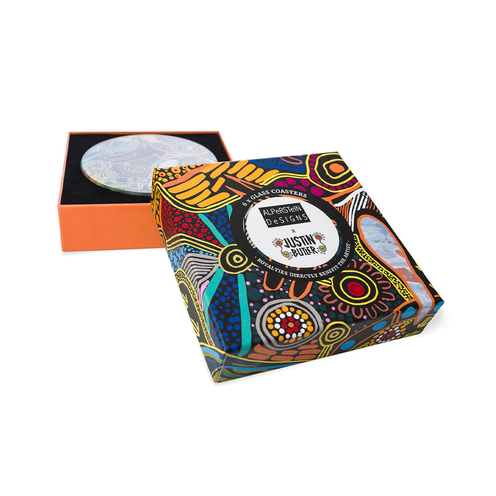 Glass Coaster Set Justin Butler - Alperstein Designs – National Museum ...