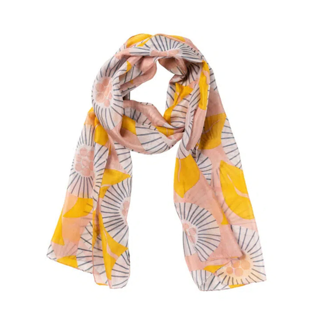 Silk Scarf Pinwheel Blush Golden Sun Slate - Indus – National Museum ...