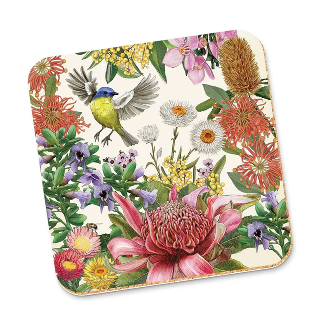 Coaster Corky Botanical Blooms Bird - La La Land – National Museum ...