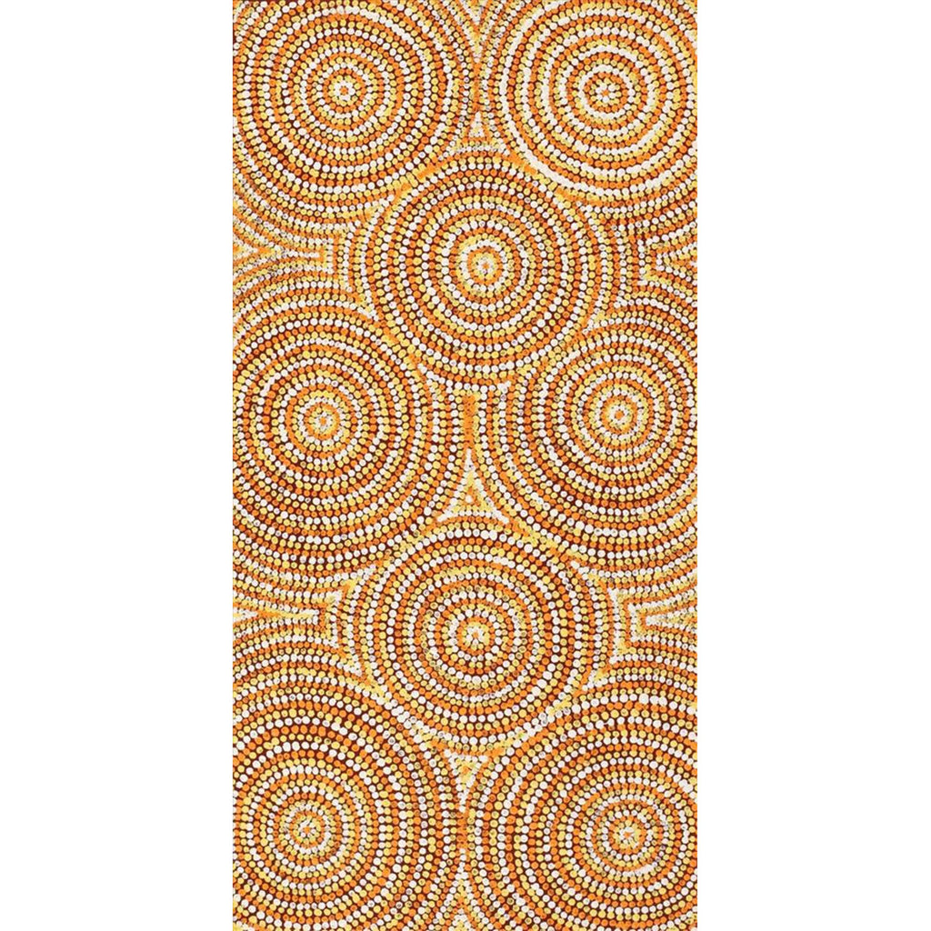 Painting 61x30cm Kane Fisher Nguru Nyirrpi-wana (Country around Nyirrpi ...