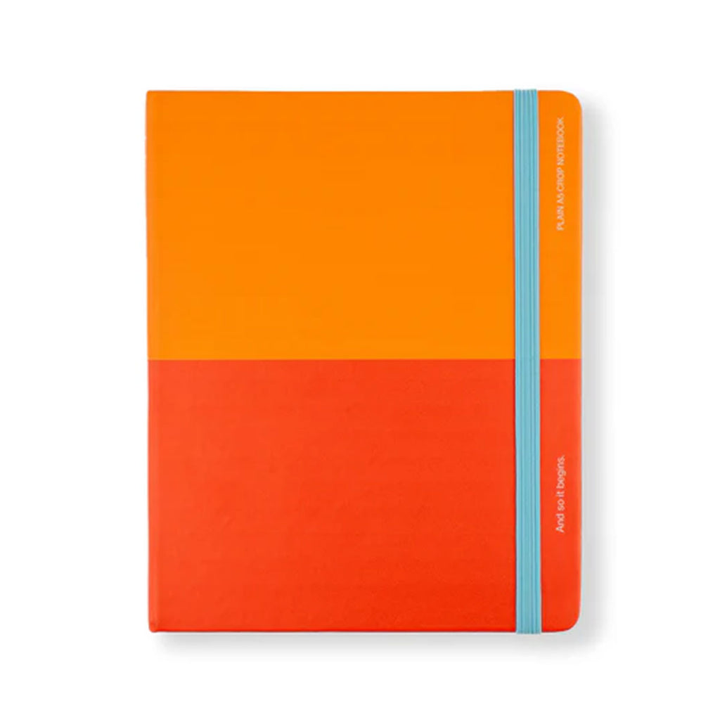 Classic Wrap Notebook Plain A5 Cropped Orange and Red Any Day Now ...