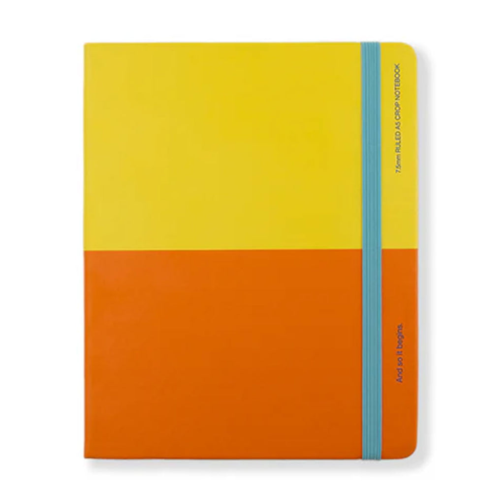 Classic Wrap Notebook Ruled A5 Cropped Orange and Yellow Any Day Now ...