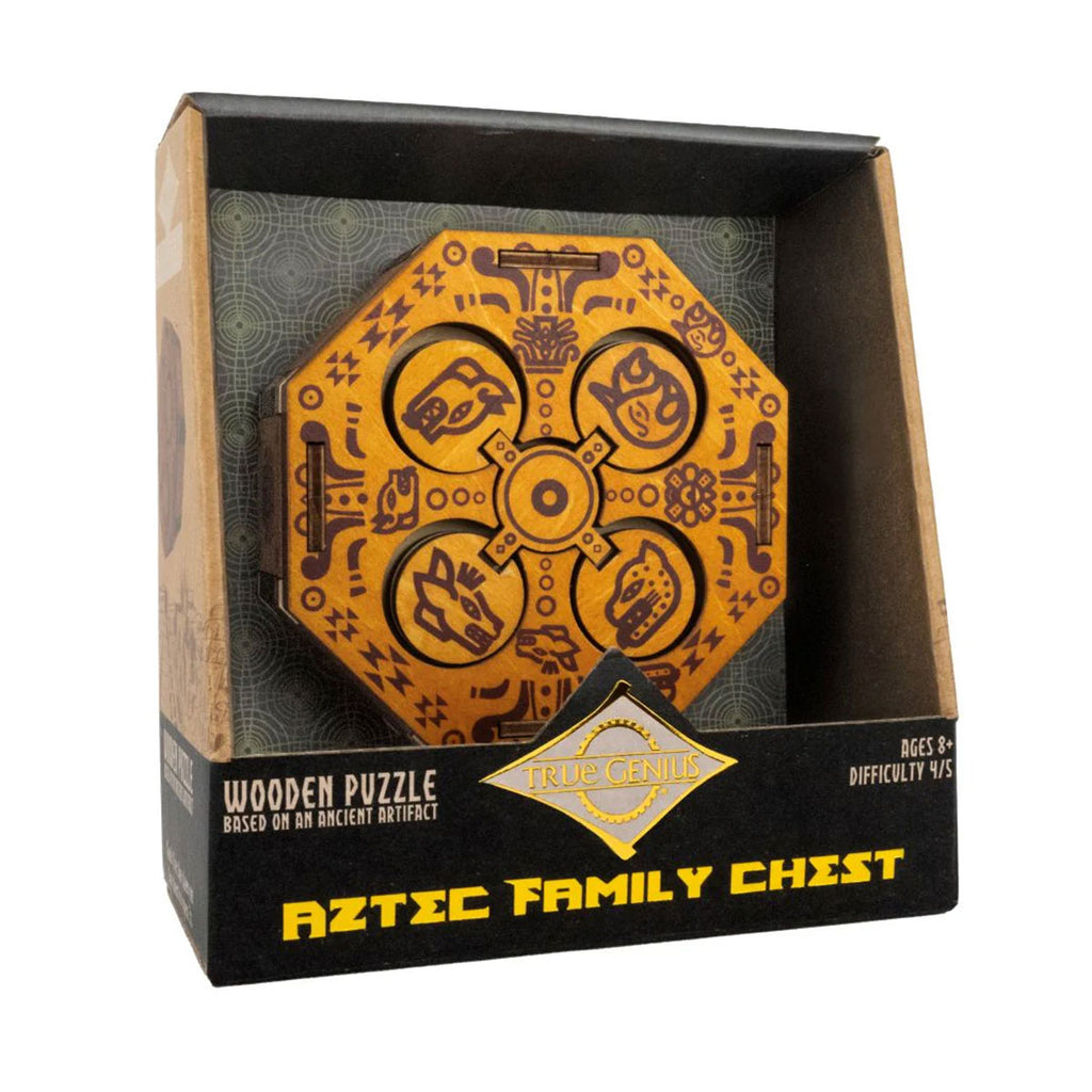 Wood Puzzle Aztec Family Chest - True Genius – National Museum Australia