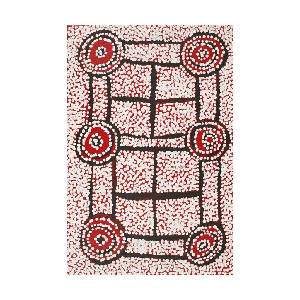 639/25ny Painting Nyirripi Ngapa Jukurrpa (Water Dreaming) 46x30cm Sha ...