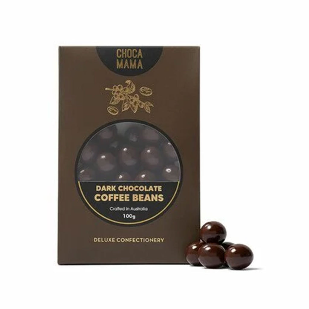 Dark Chocolate Coffee Beans 100g - Chocomama – National Museum Australia