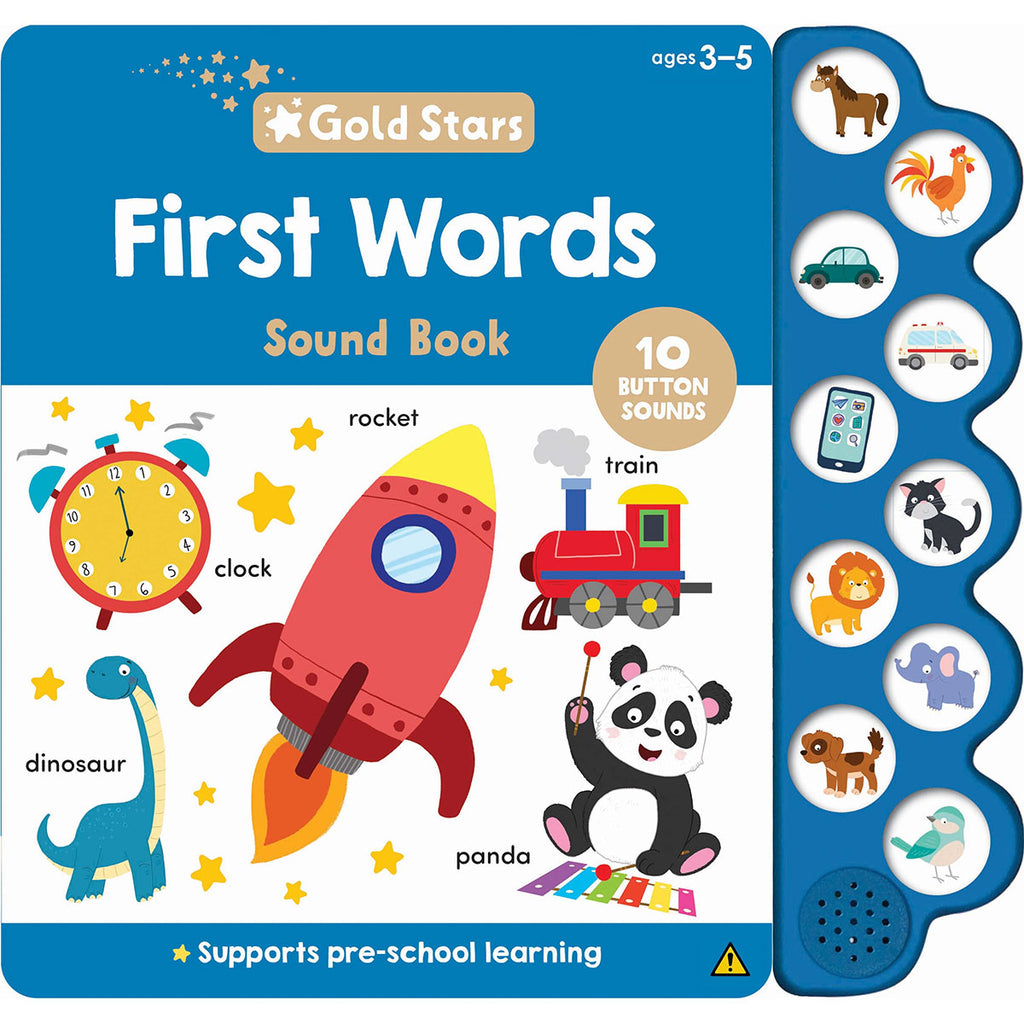 Gold Stars Vol. 3 10 Button Sound Book First Words – National Museum ...