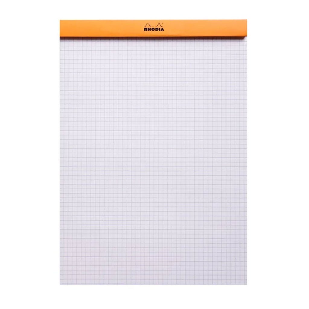 Notepad A4 Grid Orange Top Stapled Rhodia - Paperie – National Museum ...