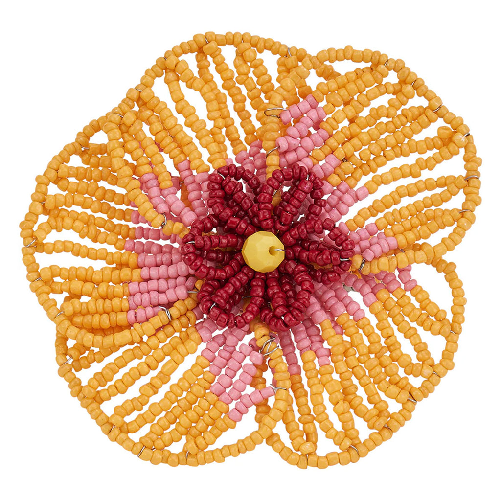 Napkin Ring Beaded Flower Yellow - Annabel Trends – National Museum ...