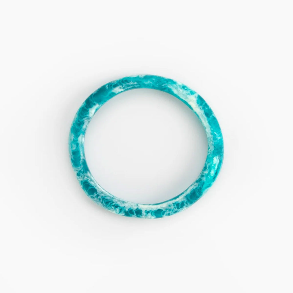 Wishbone Bangle Wide Lagoon - Dinosaur Designs – National Museum Australia