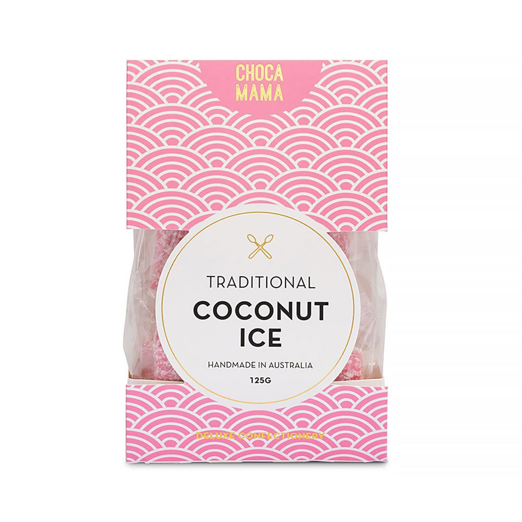 Coconut Ice in Window Box 125g - Chocamama – National Museum Australia