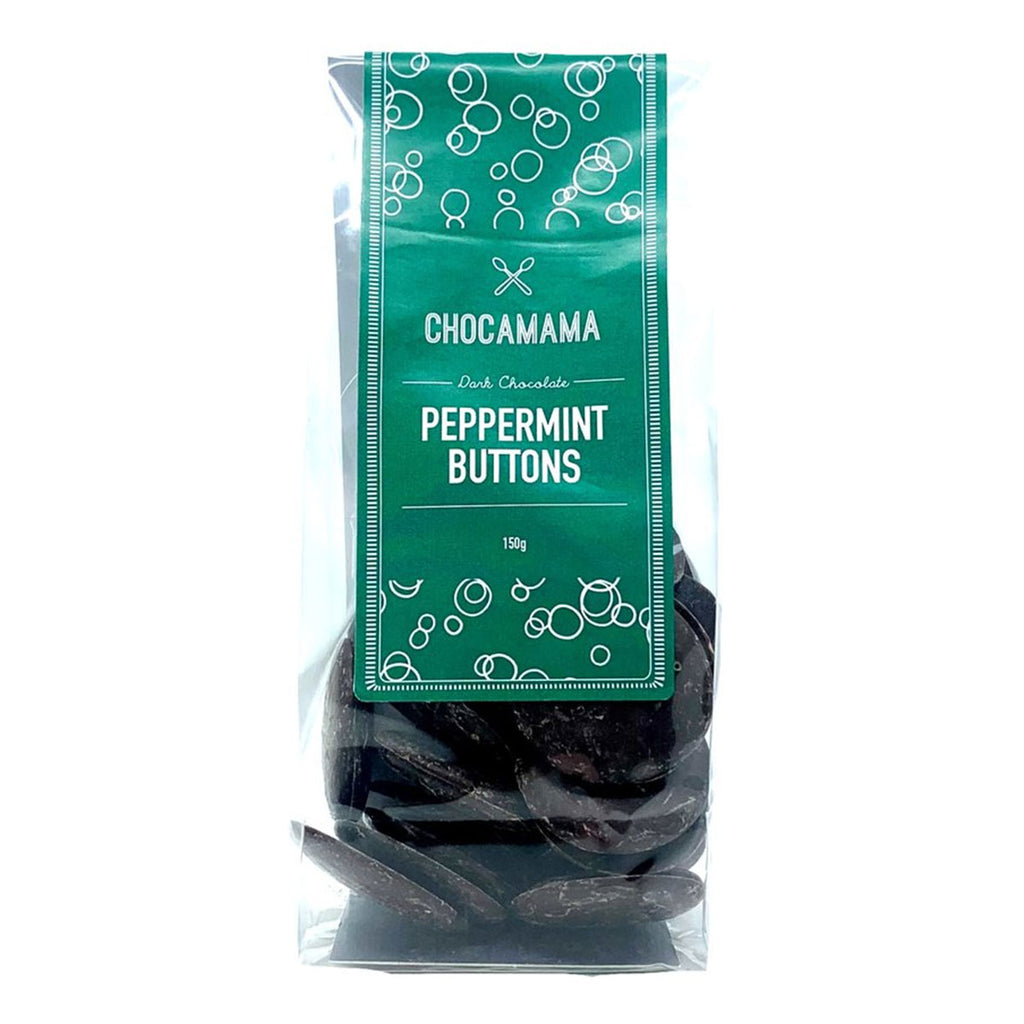 Stand Up Bag Dark Chocolate Peppermint Pastilles 150g - Chocomama ...