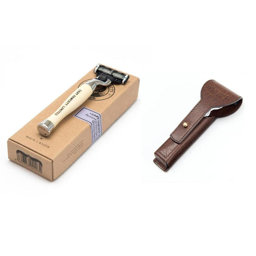 Handcrafter Mach 3 Razor with Case Captain Fawcett - Barber Brands ...
