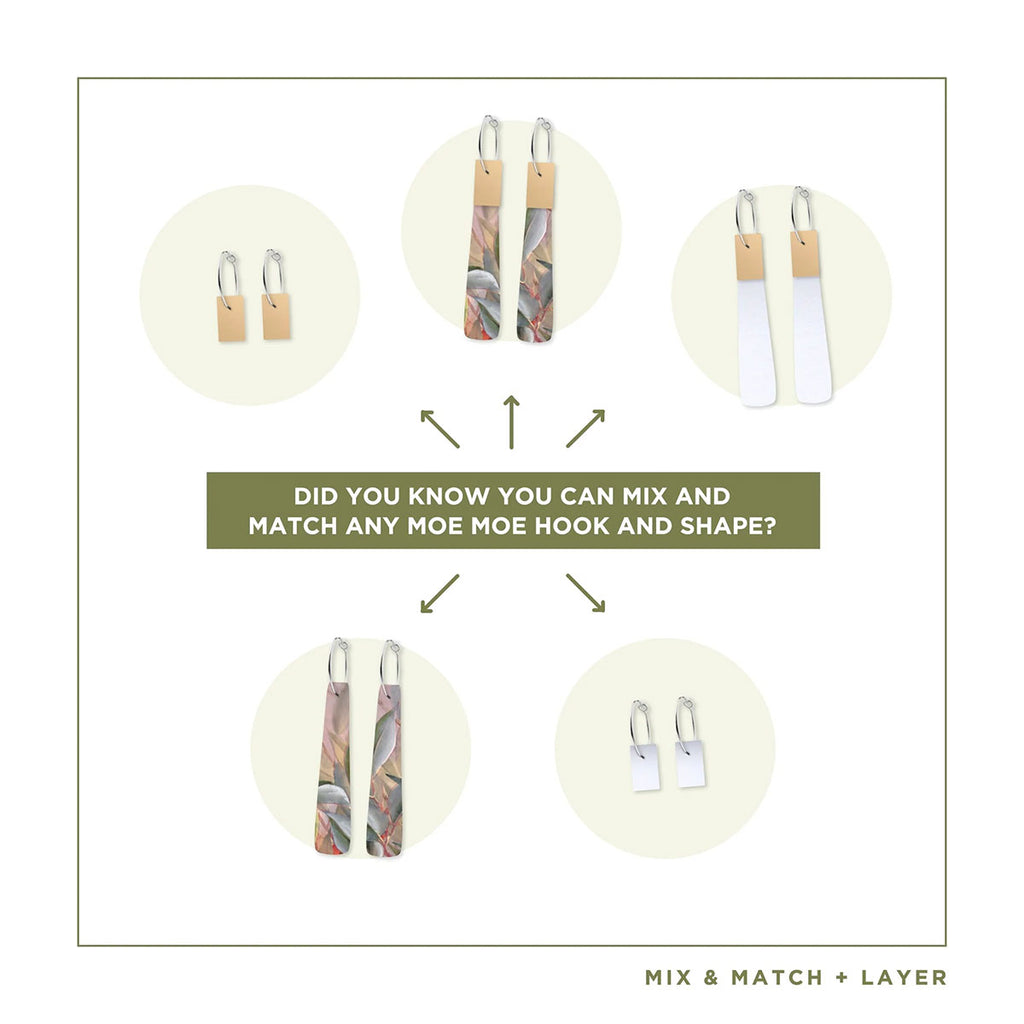 Hoop Earrings Eucalyptus Beacon Ellis Rowan - Moe Moe Design – National ...