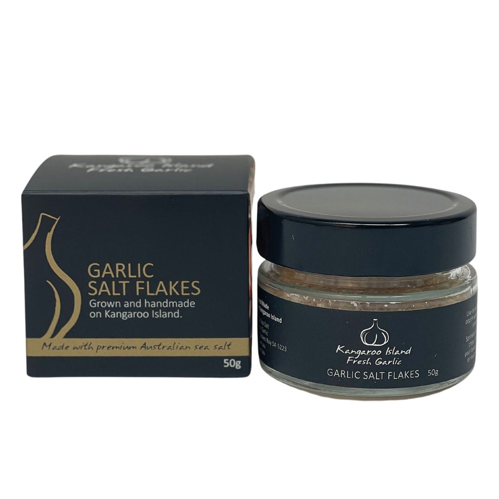 Garlic Salt Flakes 50g Kangaroo Island - Gourmat Brands – National ...