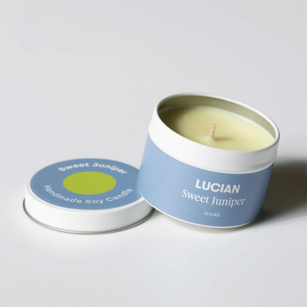 Candle Medium Tin Sweet Juniper - Lucian Candles – National Museum ...