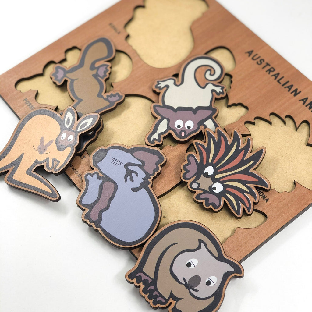 Puzzle Jolly Animals - Buttonworks – National Museum Australia