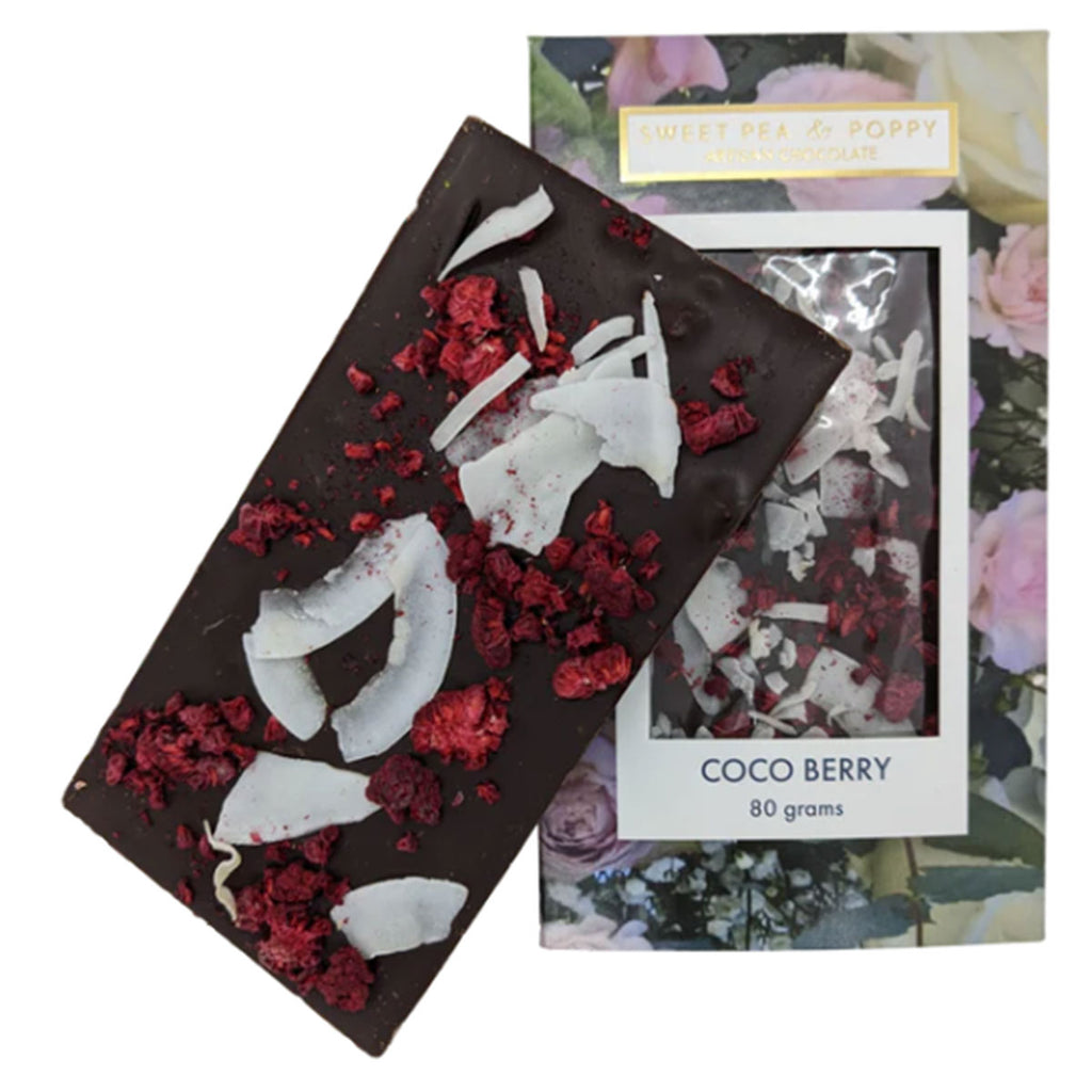 Chocolate Coco Berry 80g - Sweet Pea & Poppy – National Museum Australia
