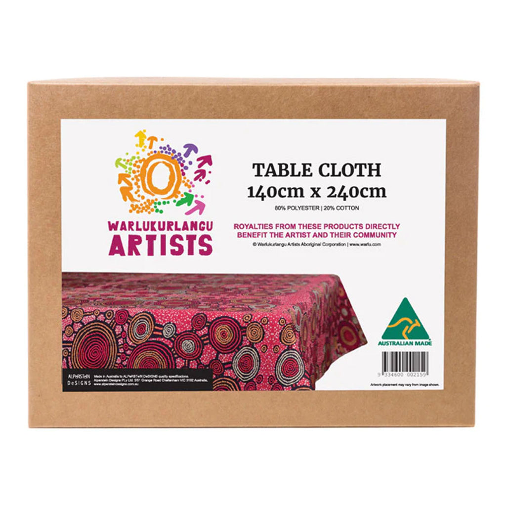 Table Cloth Teddy Gibson - Warlukurlangu Artist – National Museum Australia