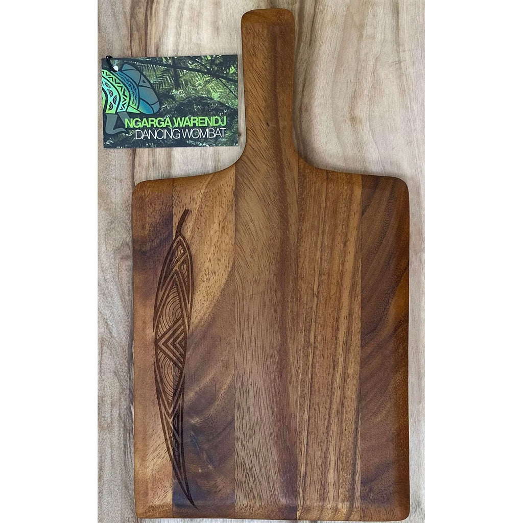 Paddle Rectangle Acacia Small 26cm - Ngarga Warendj – National Museum ...