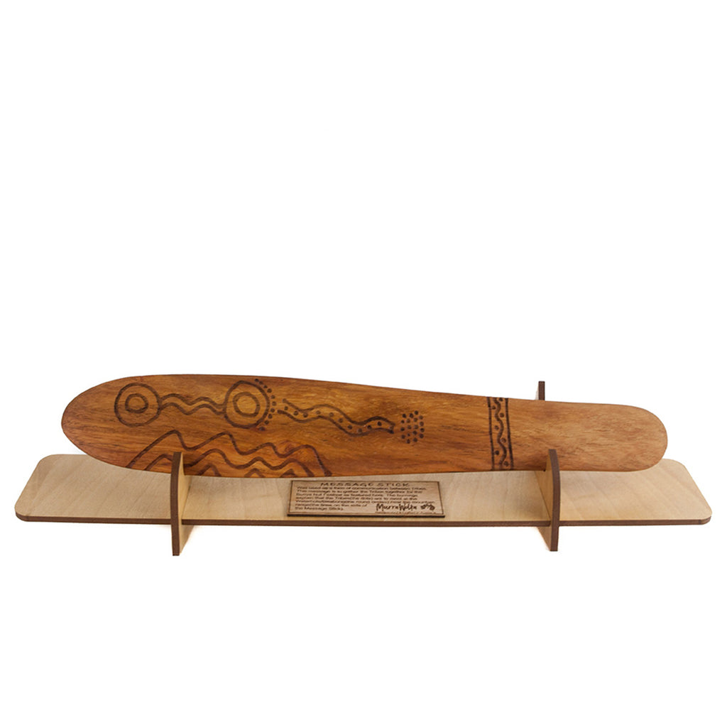 Message Stick Boxed with Display Stand - Murra Wolka – National Museum ...