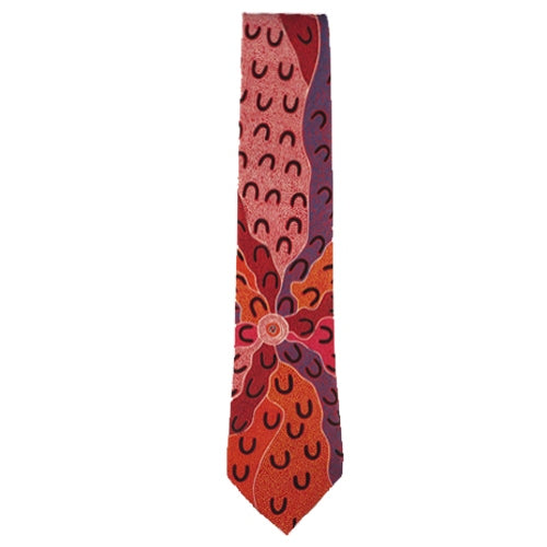 Tie Maureen Hudson Crow Women Red - Yijan – National Museum Australia