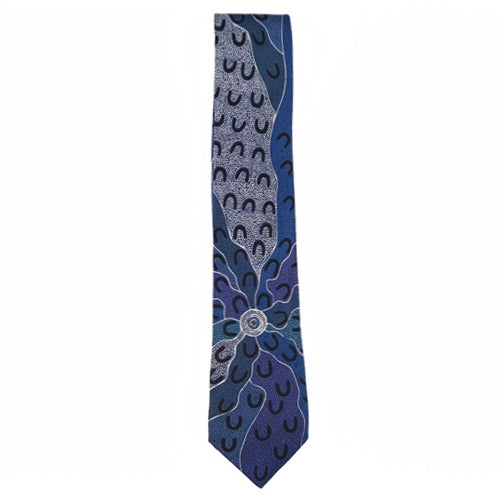 Tie Maureen Hudson Crow Women Blue - Yijan – National Museum Australia