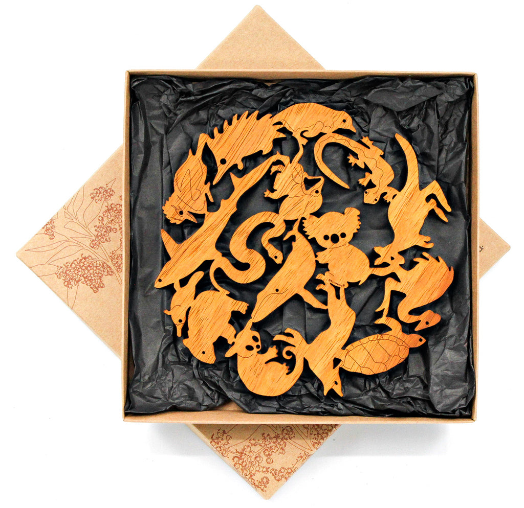Trivet Animal Large Wooden - Buttonworks – National Museum Australia